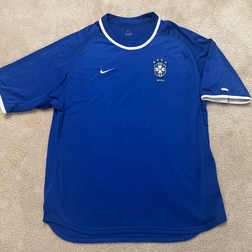 Rare Vintage Nike Brazil National Team Vapor Home Jer… - Gem